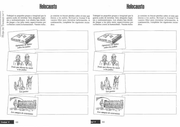 Holocausto Actividad para Alumnos de Primaria | PDF