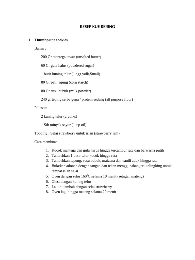 Resep Praktek 3 (Pastry) | PDF