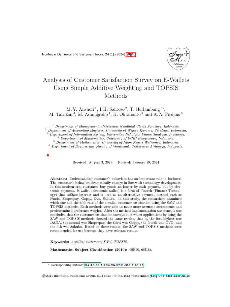 Anshori 2024 | PDF | Visual Cortex | Kalman Filter
