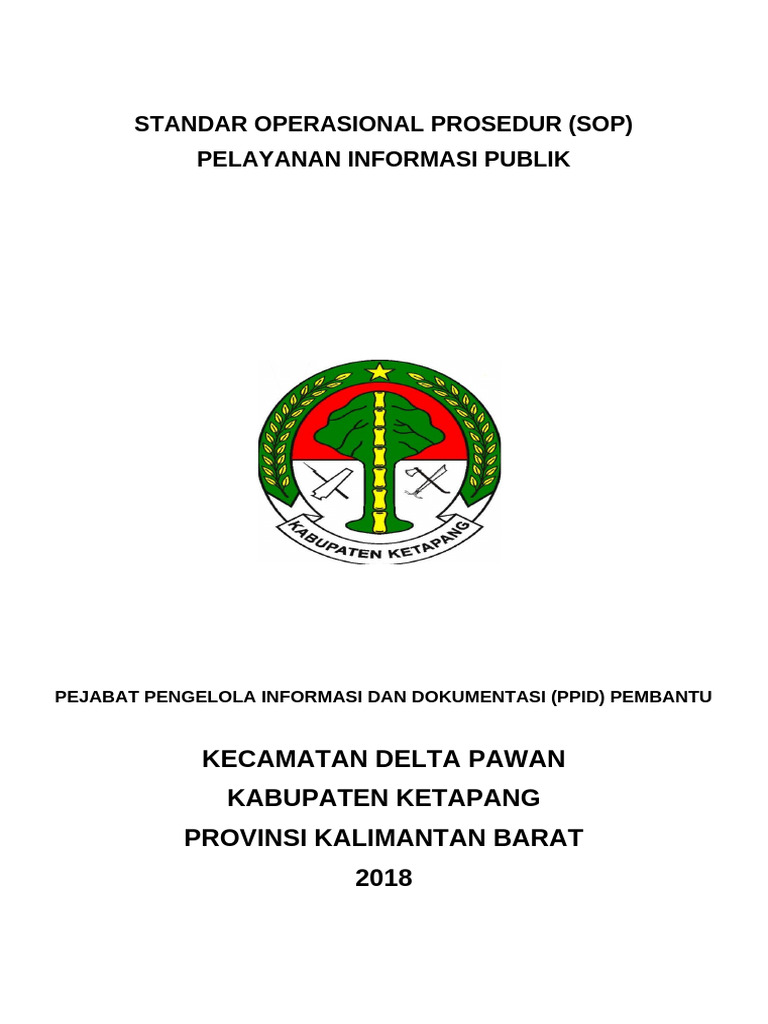 Sop Informasi Publik Delta Pawan | PDF