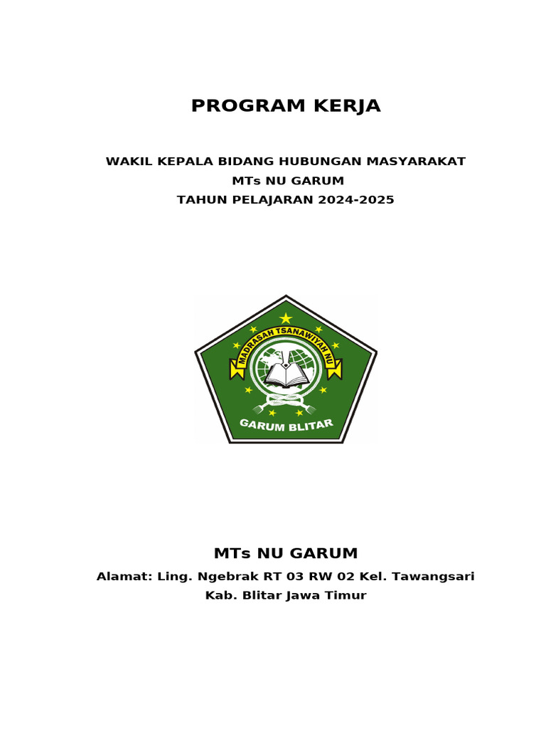 Proker Humas Madtsanuga 2024 | PDF