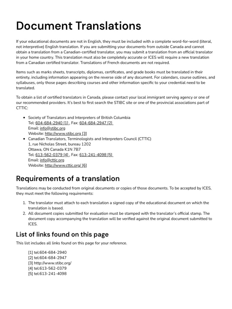 Document Translations - BCIT | PDF | Translations