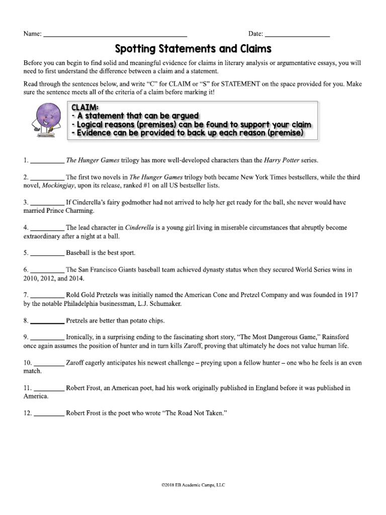 Identifying Claim | PDF