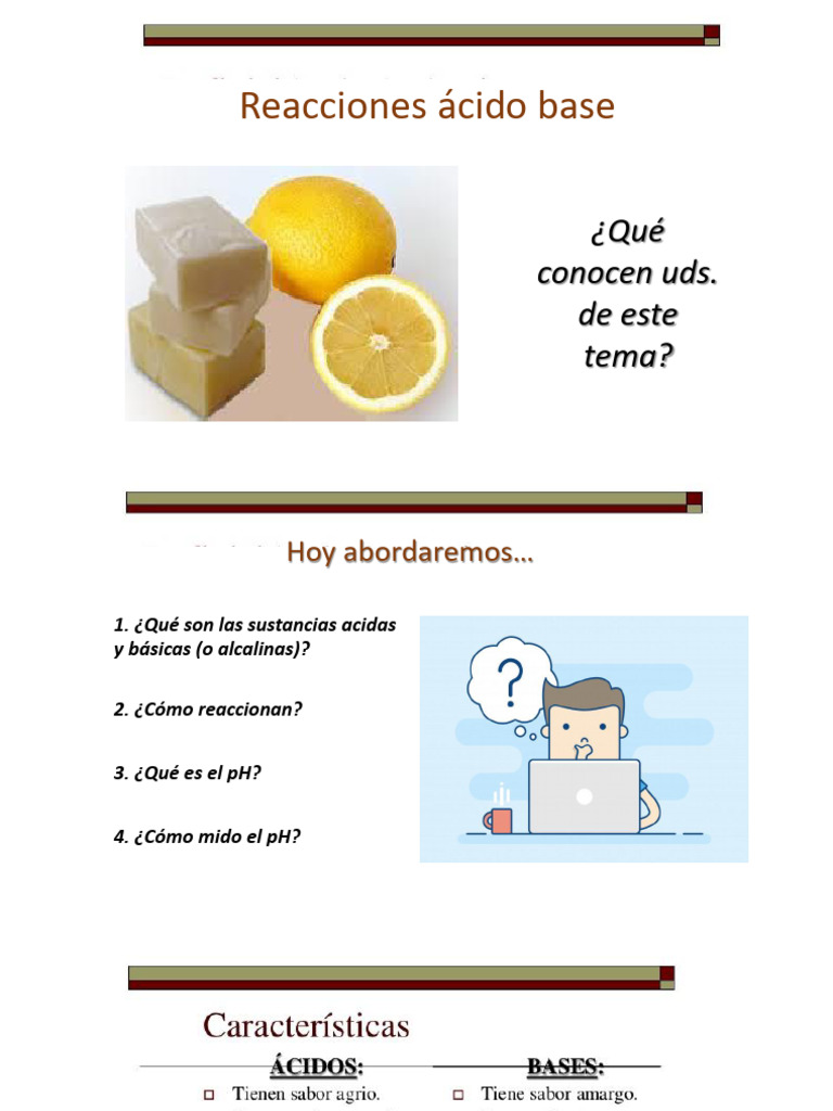 Reacciones Acido Base Alumnos | PDF | Salud y bienestar