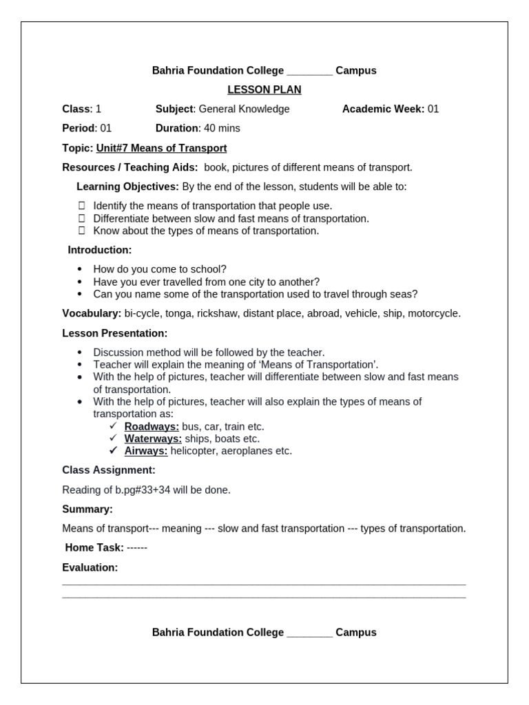 LP GK Class 01 Term 2 Warm Region Week 1-14 | PDF | Lesson Plan | Teachers