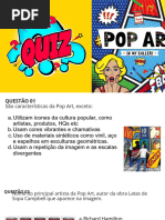 Lista de Questões Pop Art | PDF | Andy Warhol | Imagem