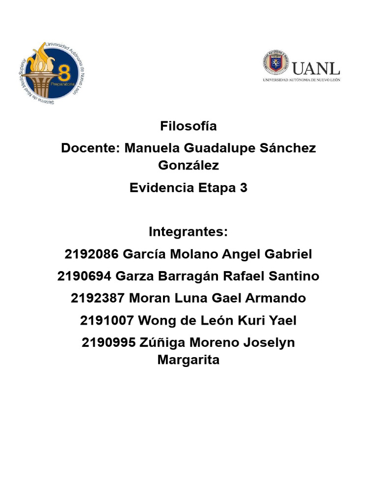 Filo - Evidencia E3 - Equipo 6 | PDF