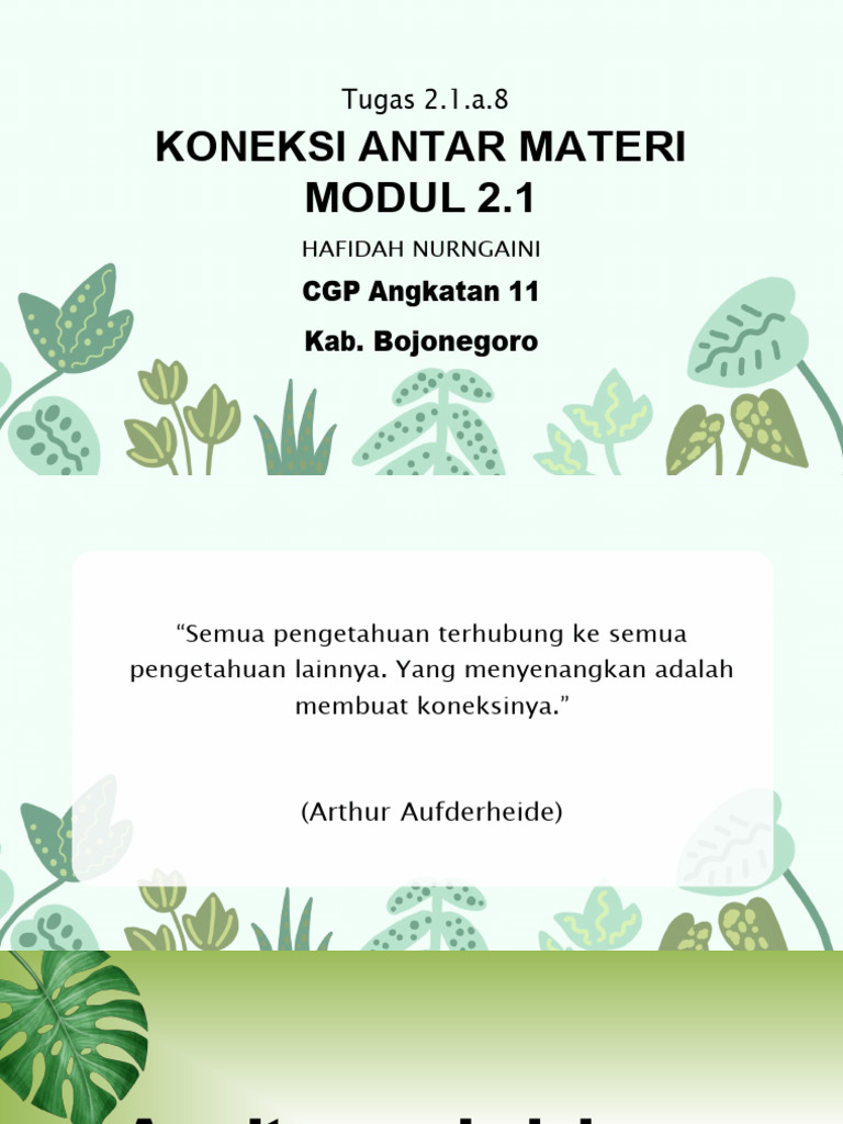 KAM Modul 2.1 Hafidah | PDF