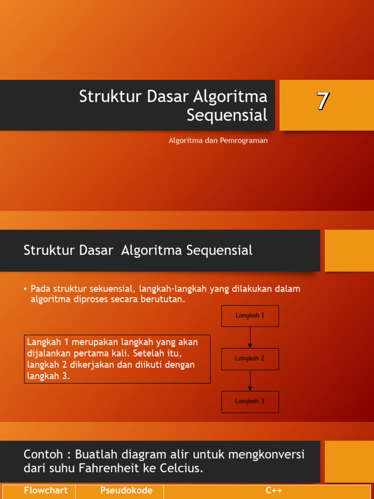 Part-12 Struktur Dasar Algoritma Sequensial | PDF