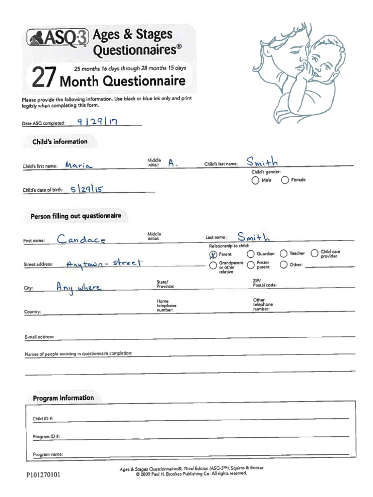 ASQ-3 Ages & Stages Questionnaires | PDF