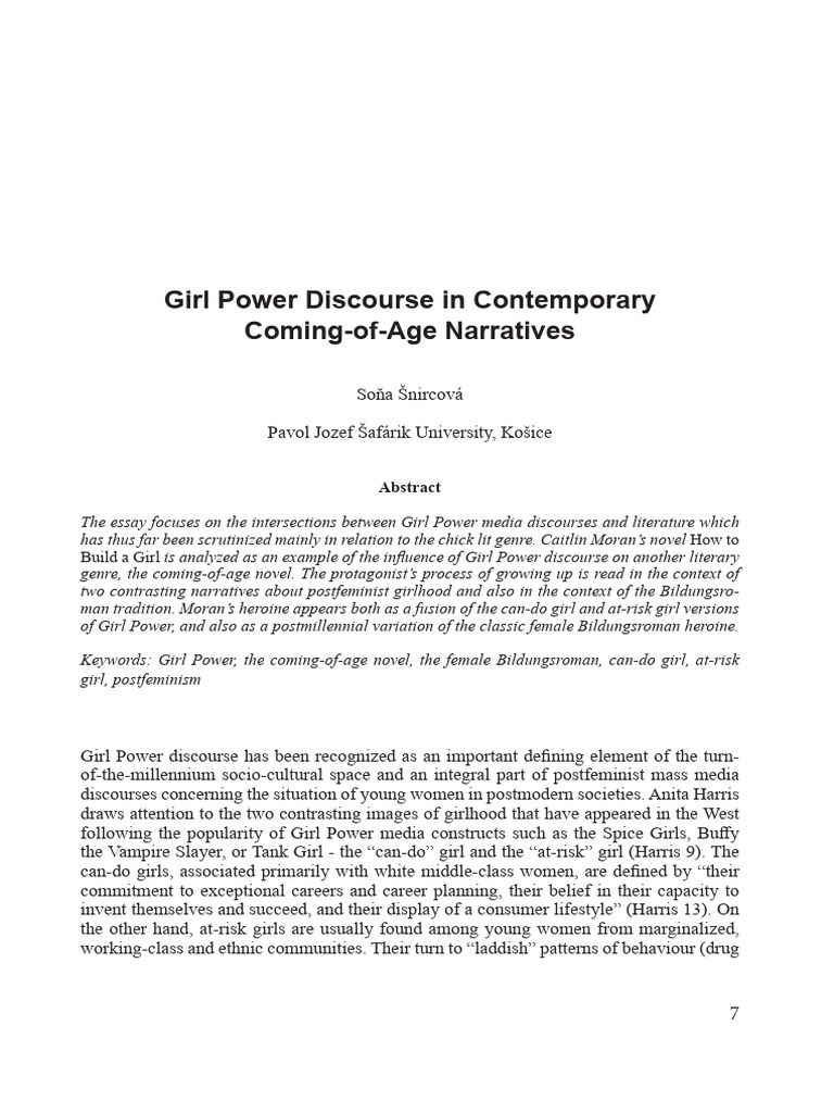 Girl Power Discourse in Contemporary | PDF | Romance Novels | Jane Eyre Girl Power Discourse in Contemporary | PDF | Romance Novels | Jane Eyre