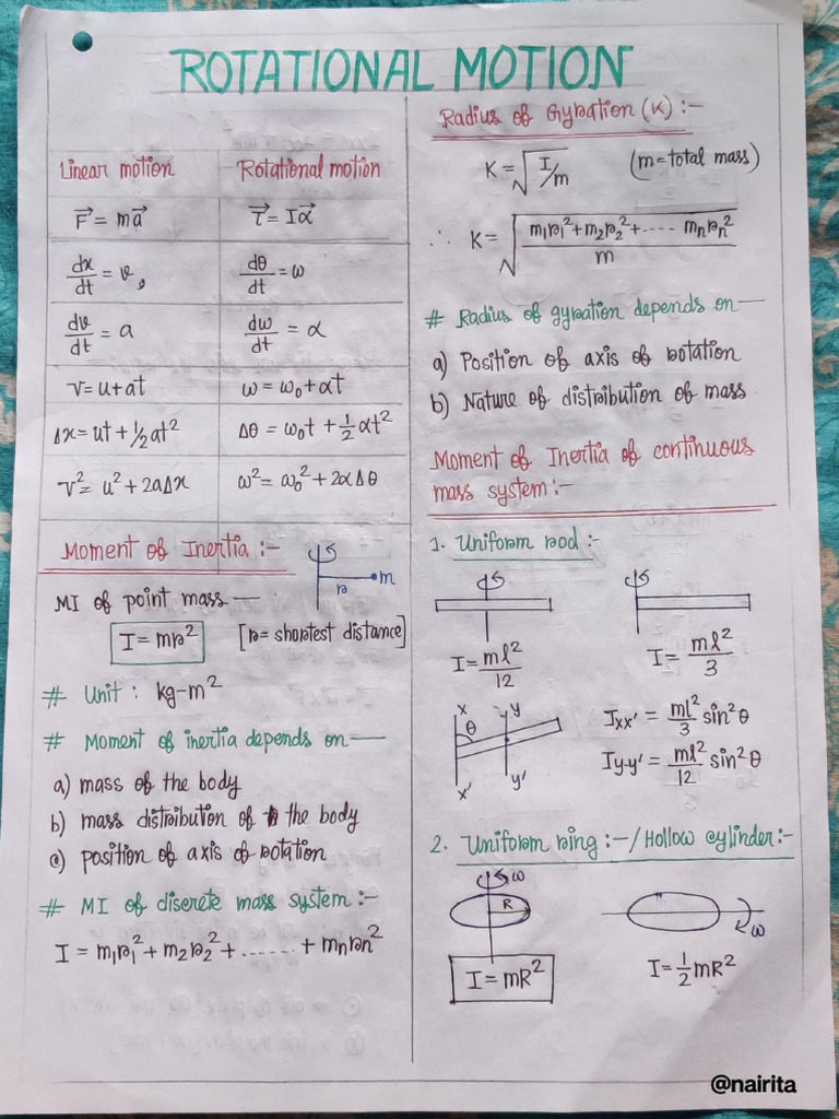 62ed1586319b8 Rotational Motion | PDF