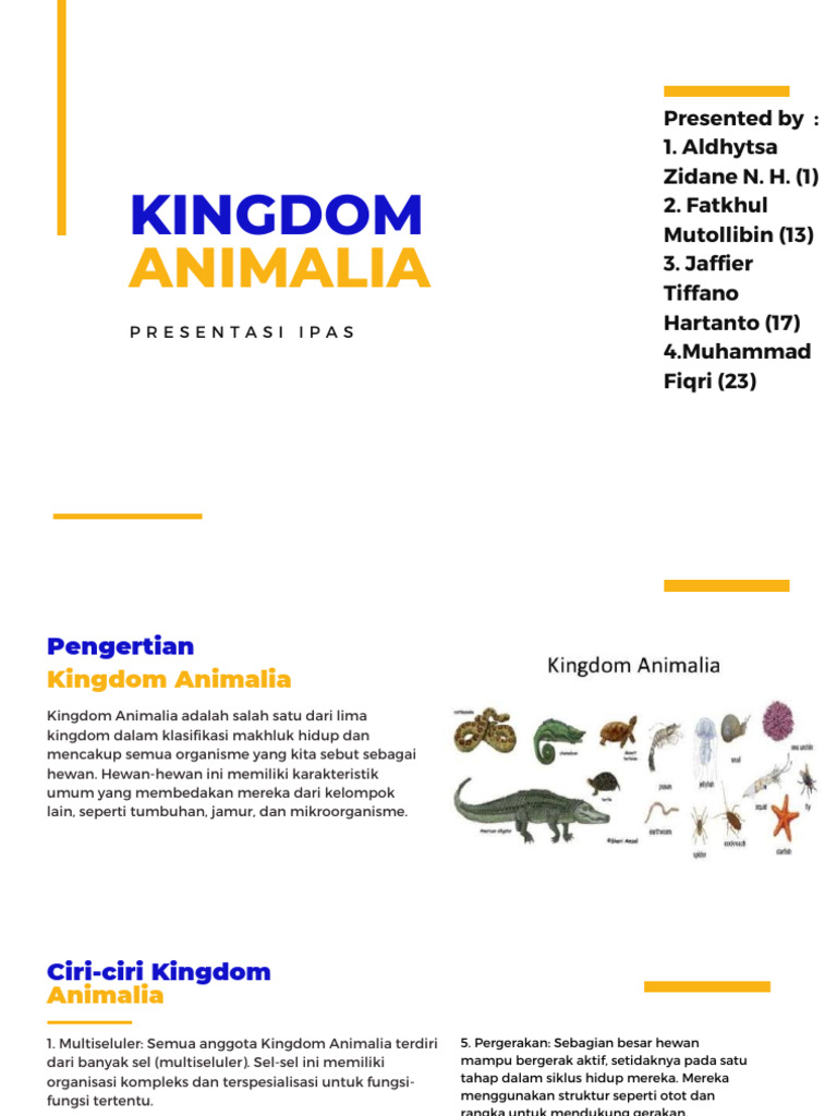 Kingdom Animalia | PDF | Sains & Matematika