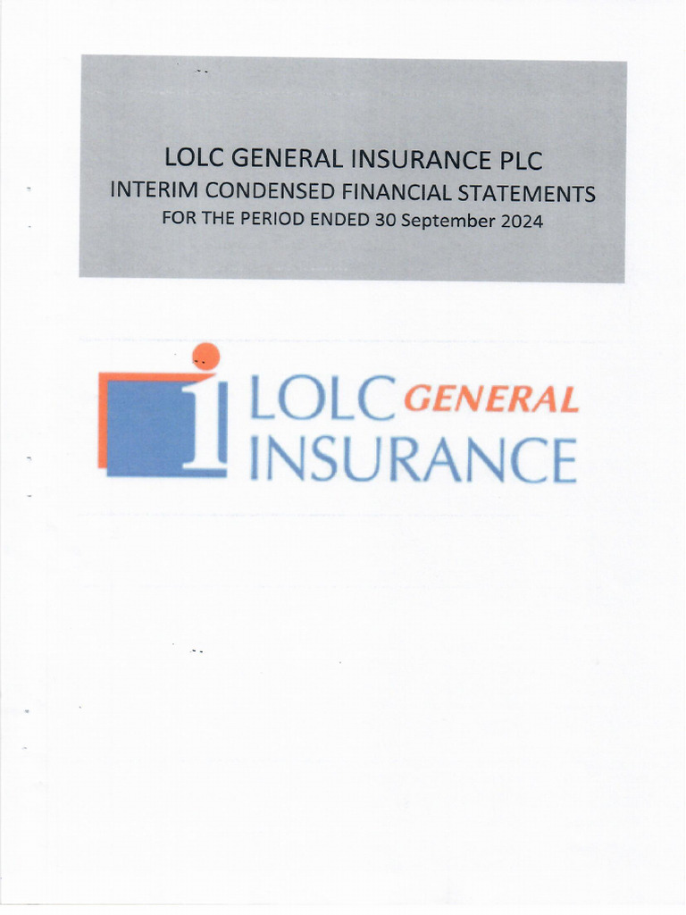 Lolc General Insurance NPV 24 | PDF