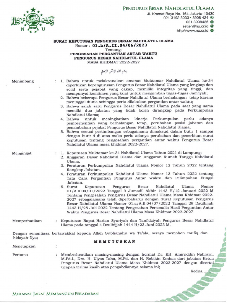 SK Paw Pbnu 2023 | PDF