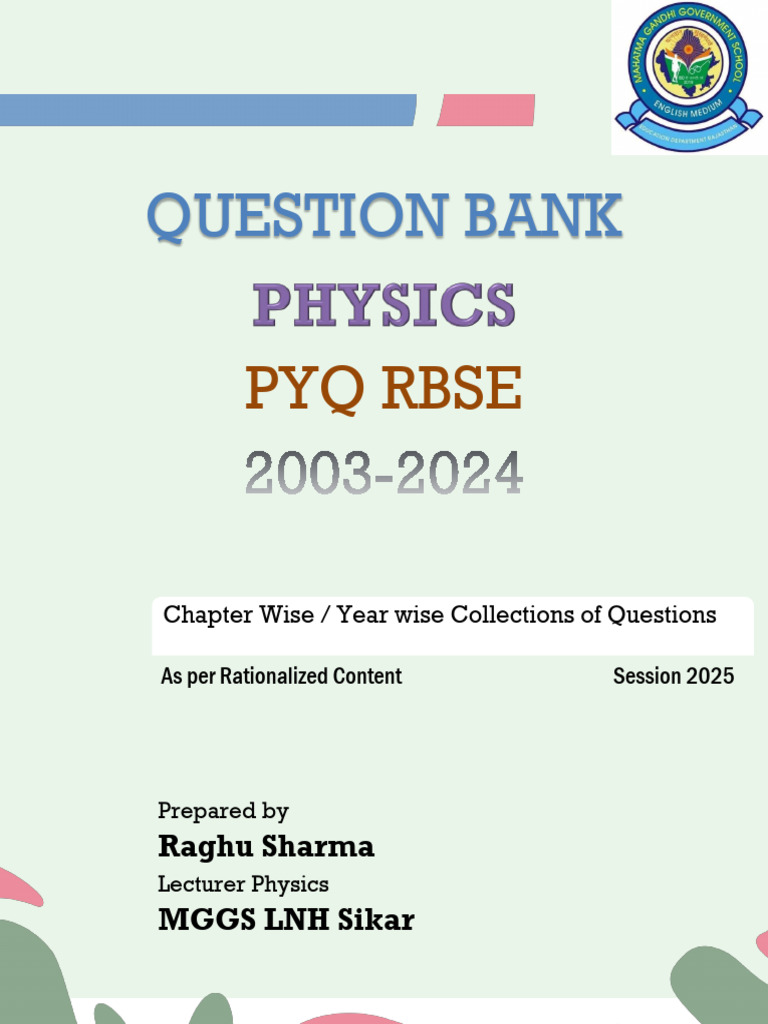 Pyq Physics EM 2025 | PDF | Capacitance | Capacitor