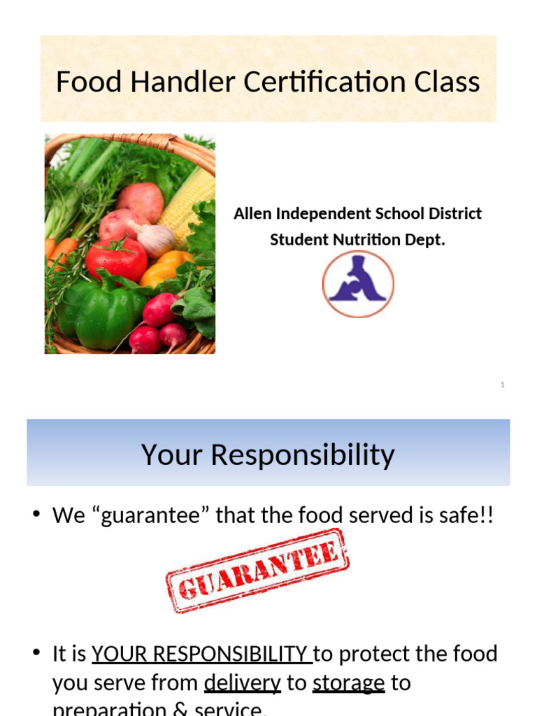 Concession Food Handler Training | PDF | Hand Washing | Hygiene