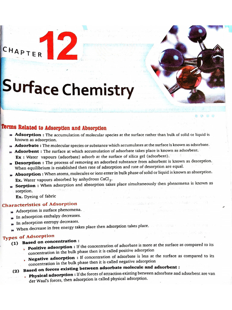 Surface Chemistry | PDF