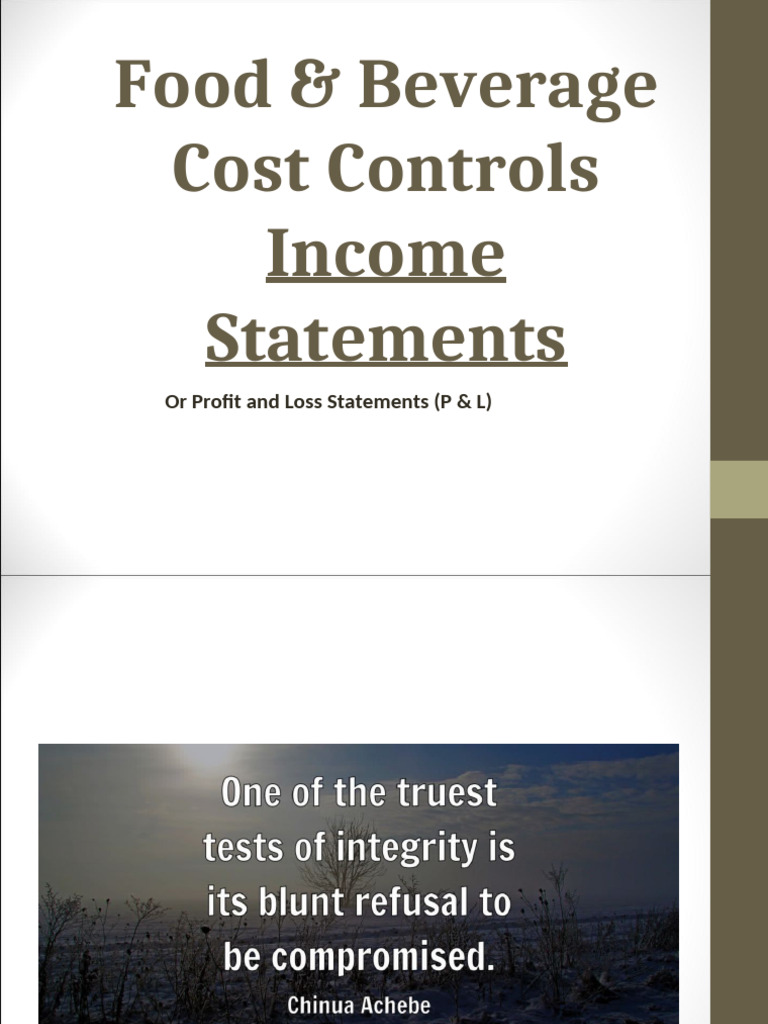 Income Statements - Classroom1 | PDF | Income Statement | Cost