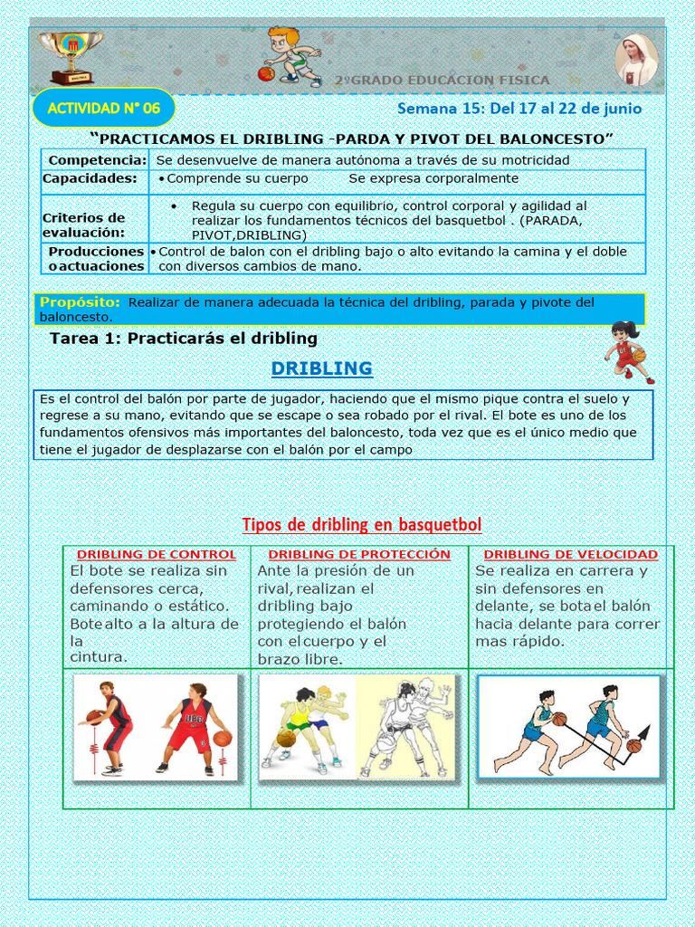GUIA SEM 15 2do - IIB Dribling - Parada - Pivot | PDF