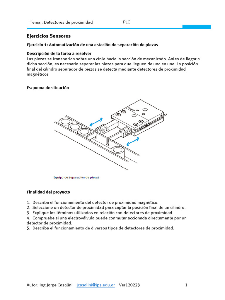 Tema Ejercicios Sensores | PDF | Ingenieria Eléctrica