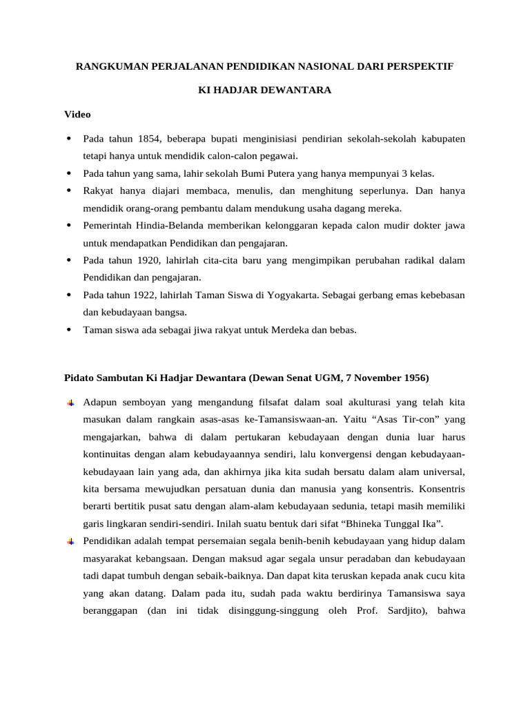 Rangkuman Perjalanan KHD | PDF | Perjalanan