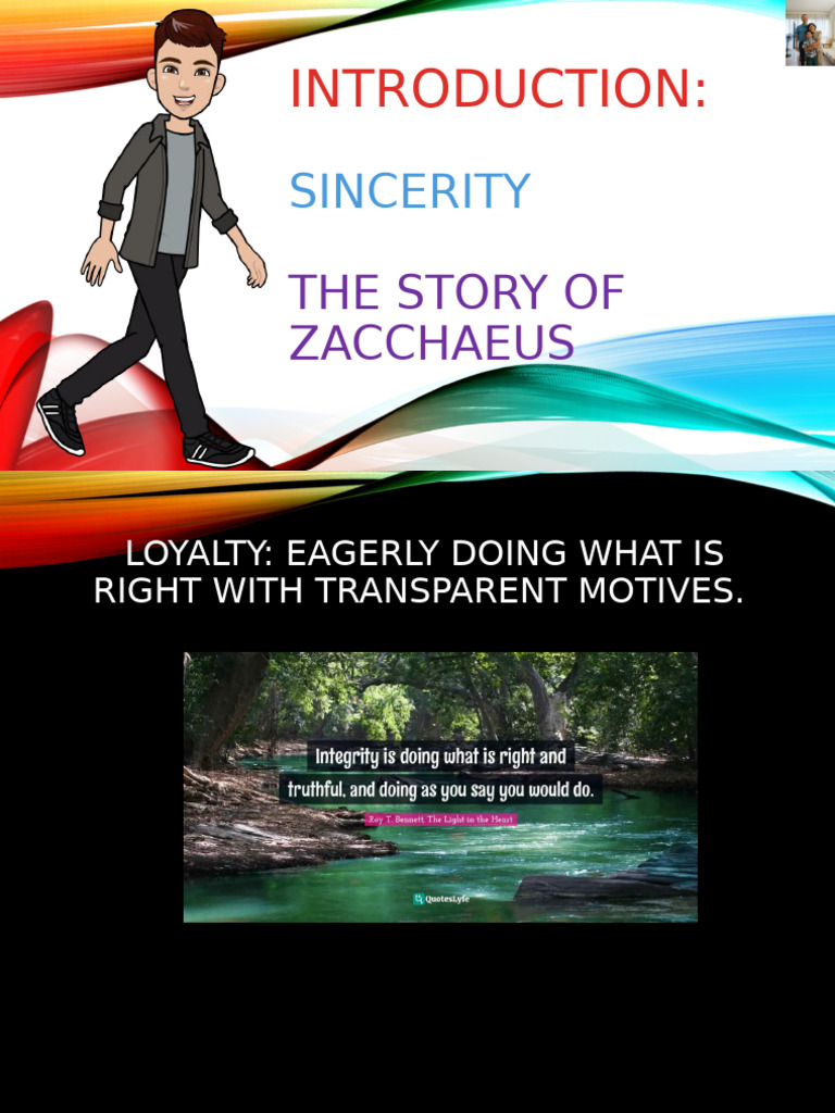 Sincerity Zacchaeus 6 May 2024 | PDF