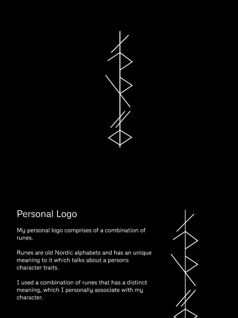 Personal Logo with Nordic Runes | PDF