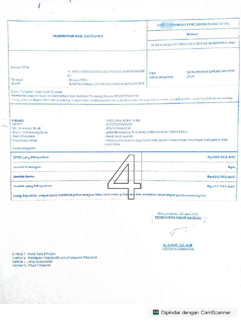 Sp2d 247 BPKK Asli | PDF