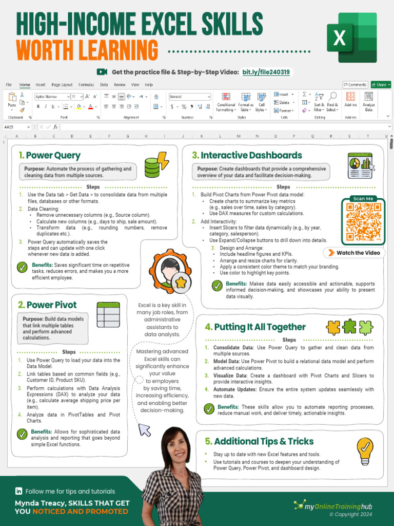 Excel Skills Worth Learning | PDF | Microsoft Excel | Data