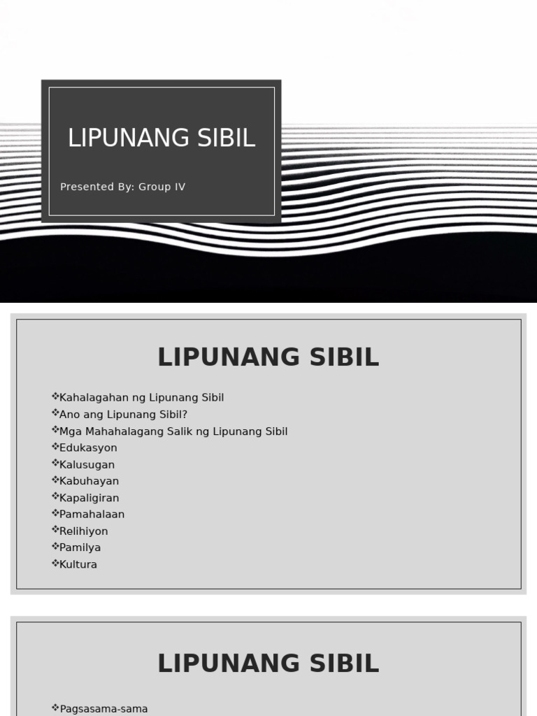 Lipunang SIBIL | PDF