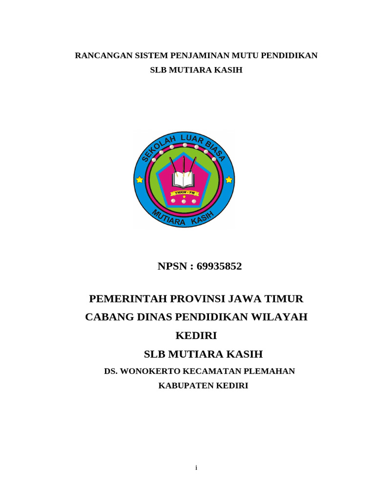 Rancangan Penjamin Mutu | PDF