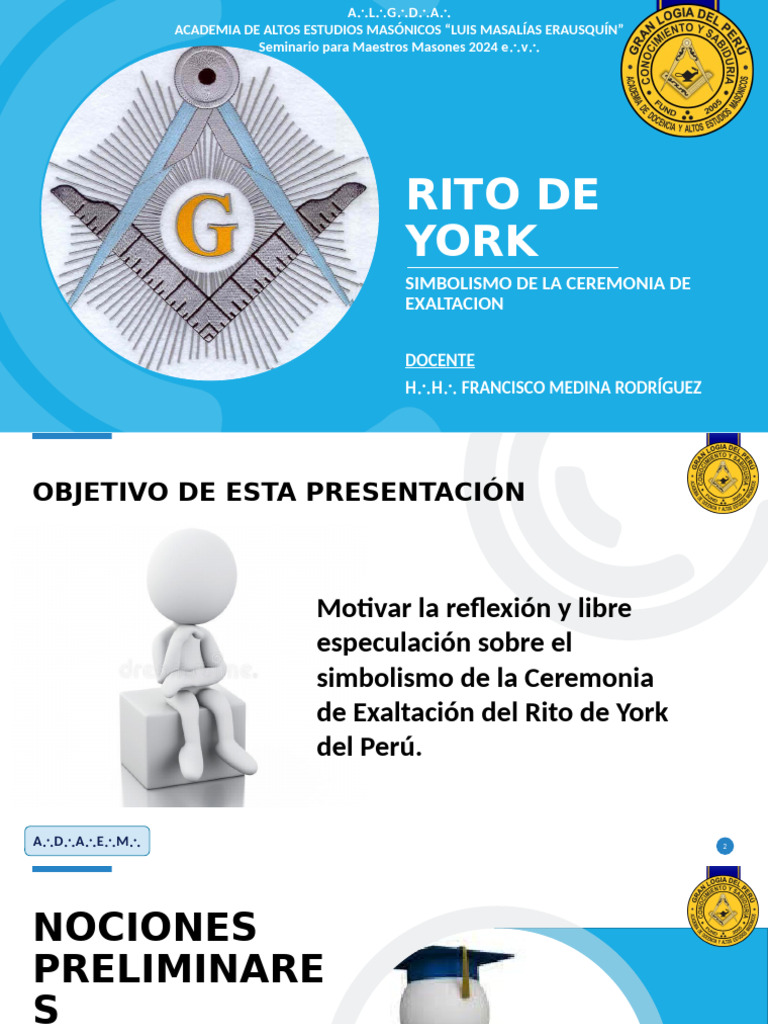 RITUALIDAD en EL GR de MM (Simbolismo de La Ceremonia de Exaltación ...
