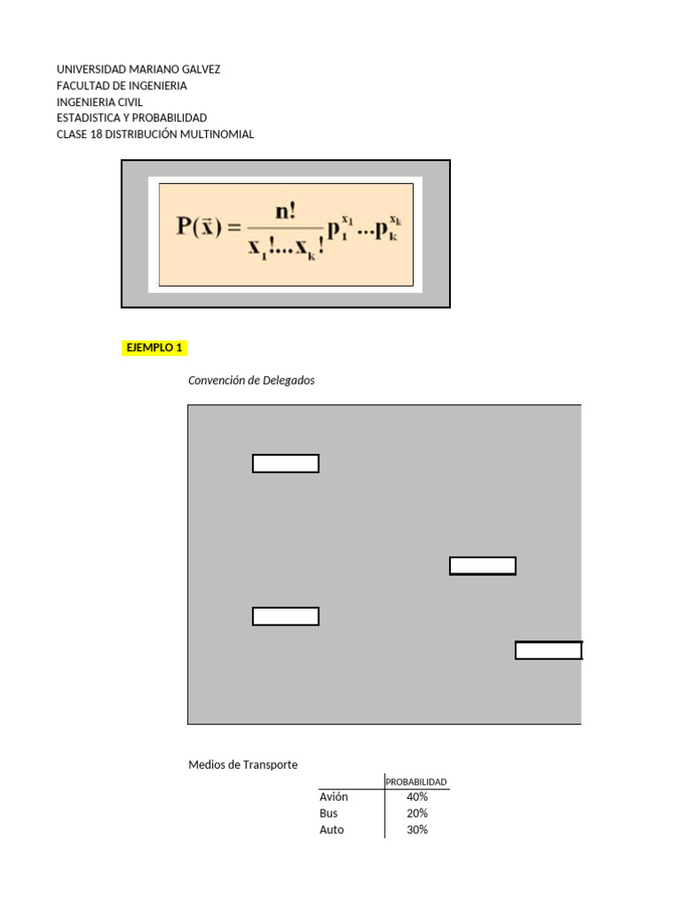 Clase 18 Distribución Multinomial | PDF