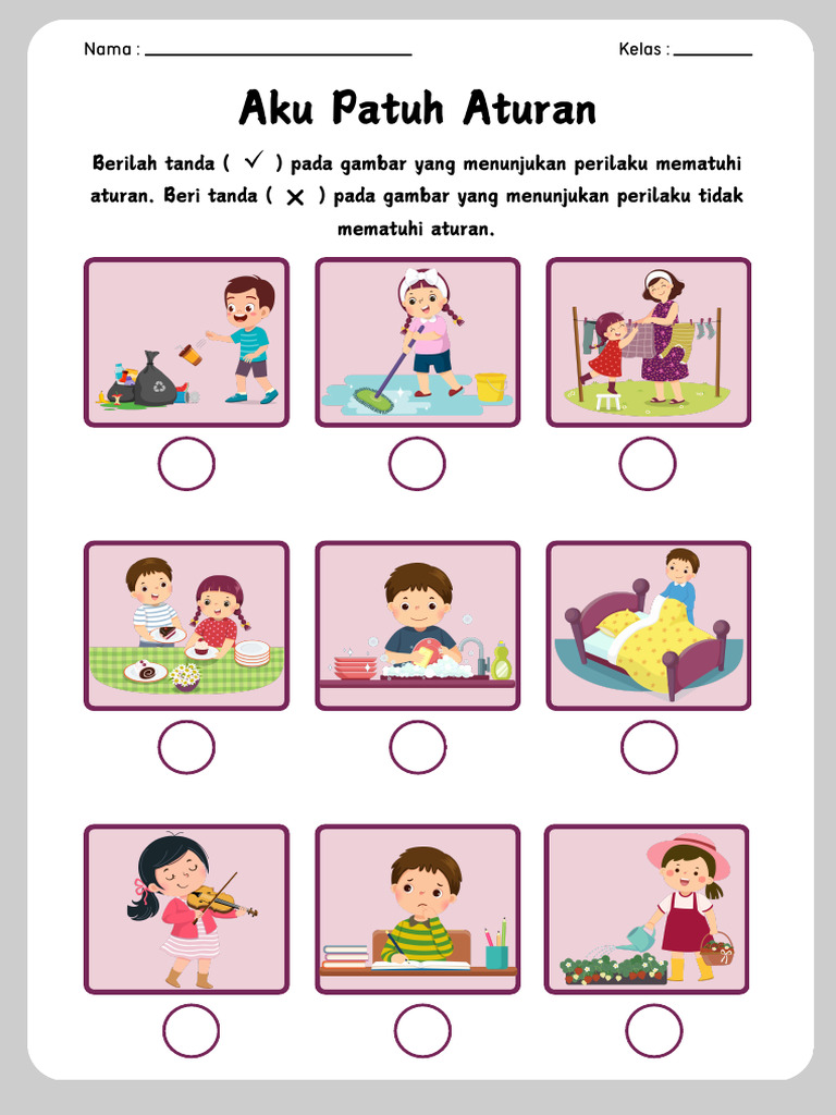 Mematuhi Aturan di Rumah dan Sekolah | PDF | Karier & Perkembangan ...
