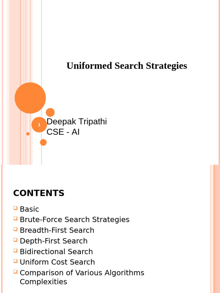 Unit 2 Topic 2 Uniformed Search Strategies | PDF | Computational Problems | Theoretical Computer ...