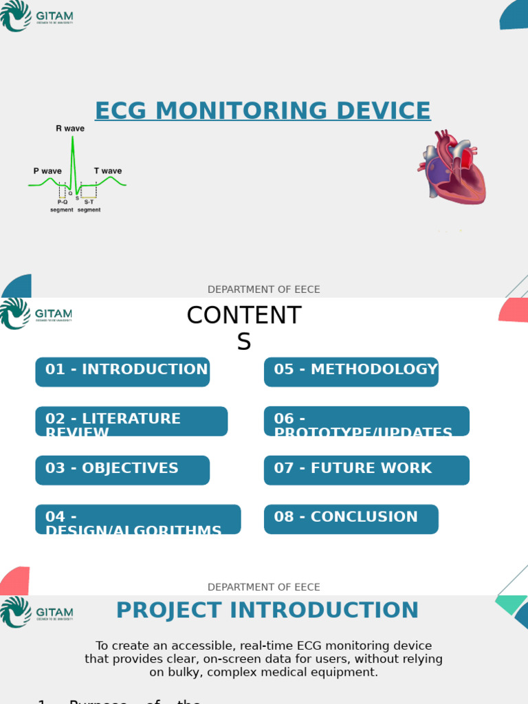 Real-Time ECG Monitoring Device Design | PDF | Electrocardiography ...