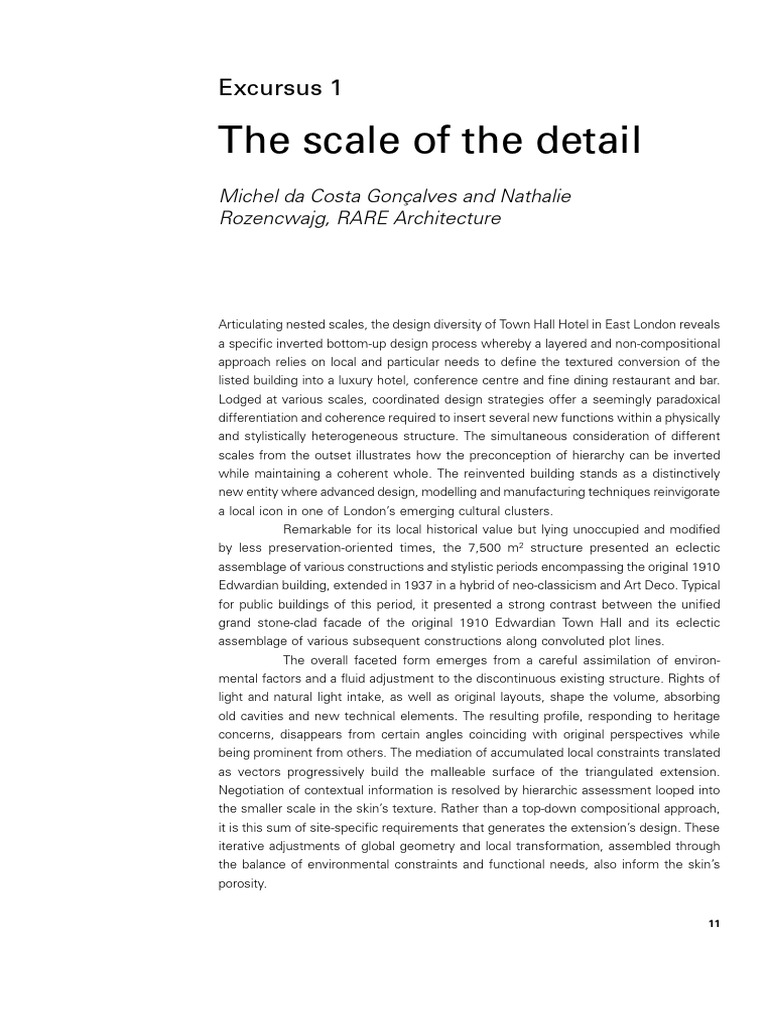 Scale Imagination Perception and Practice in Archi... - (Excursus 1 The ...
