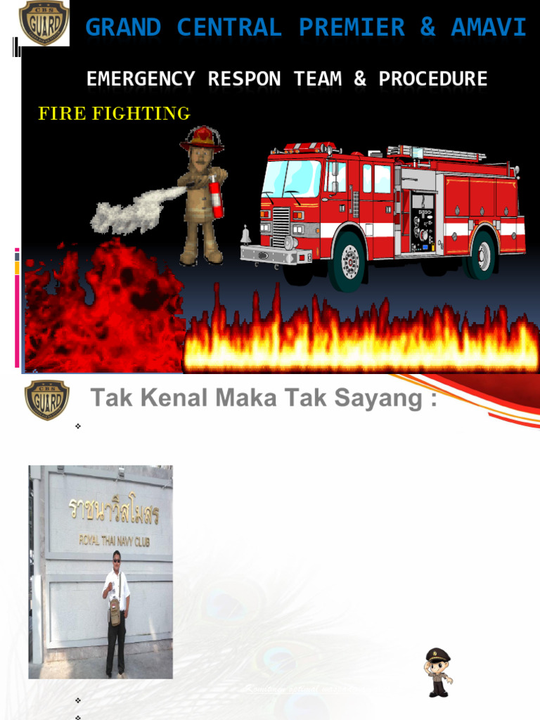 Emergency Respon Team & Fire Fighting Hotel GCP & Amavi Club | PDF