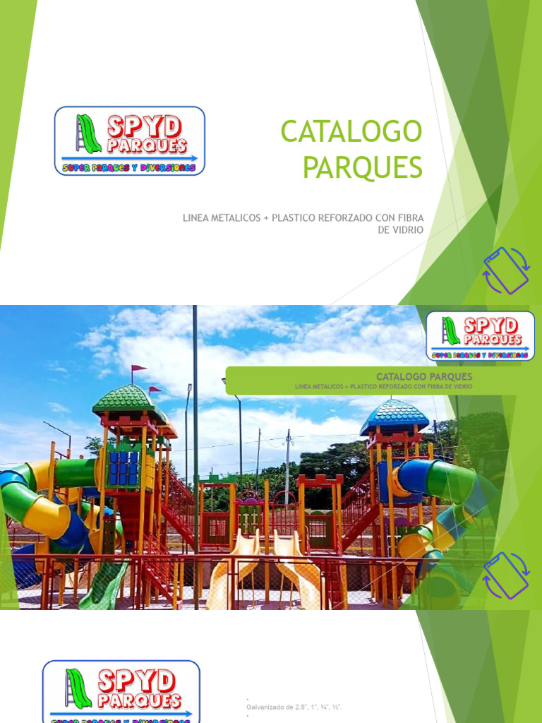 Catalogo Horiz. SPYD Parques (Super Parques y Diversiones) Metalicos ...