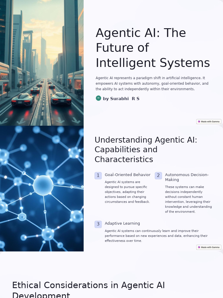 Agentic AI The Future of Intelligent Systems | PDF | Artificial Intelligence | Intelligence (AI ...