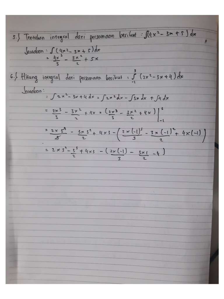 UAS Kalkulus 14 Januari 2021 (Dayu) | PDF