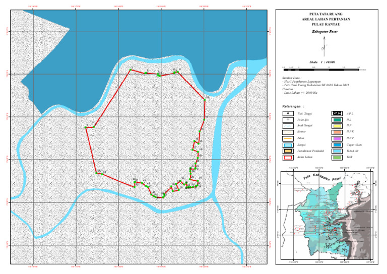 Peta Tata Ruang Kehutanan P Rantau | PDF