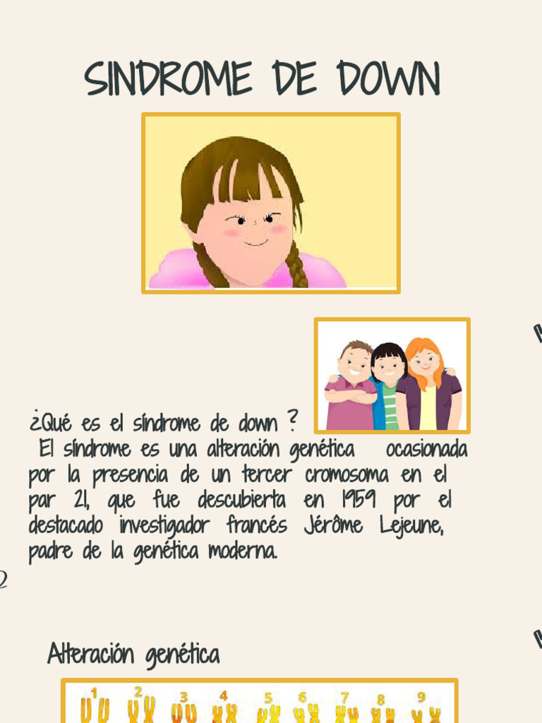 Sindrome de Down | PDF | Síndrome de Down | Enfermedades y trastornos