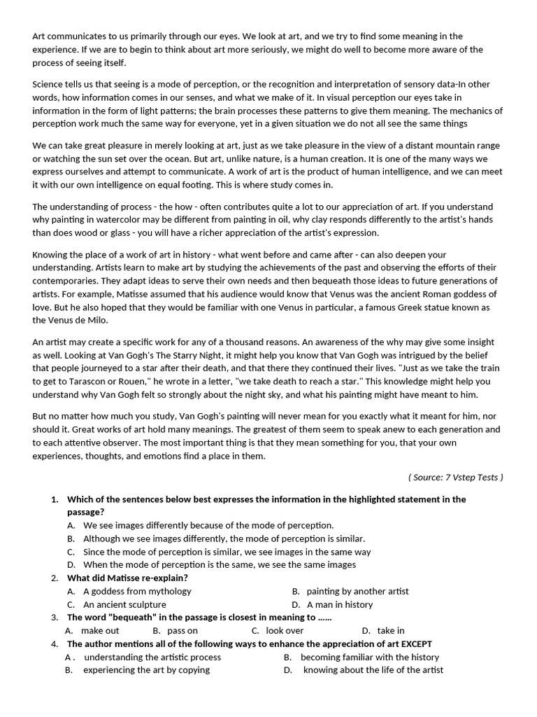 Readng 5 - gro | PDF | Experience | Perception