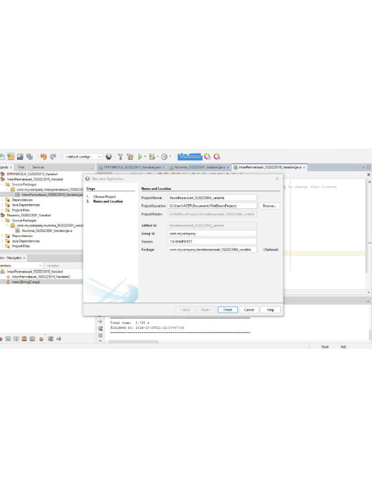 Kevin-Tugas Java1 | PDF