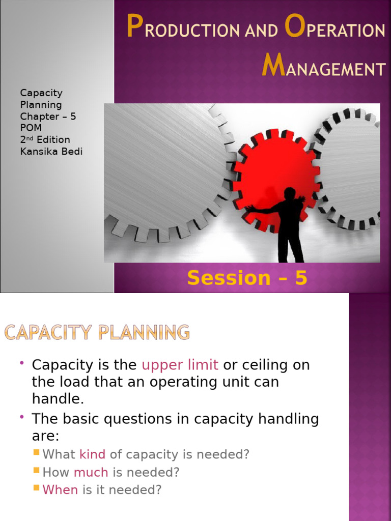 POM_PPT_4_Capasity | PDF | Outsourcing | Economies