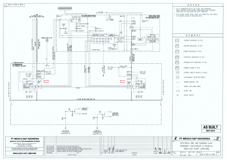 CB1 Dan CB2 - SGA-E-OD-41-030 - 1 - AsB - One LD 0.4kV Emergency ...