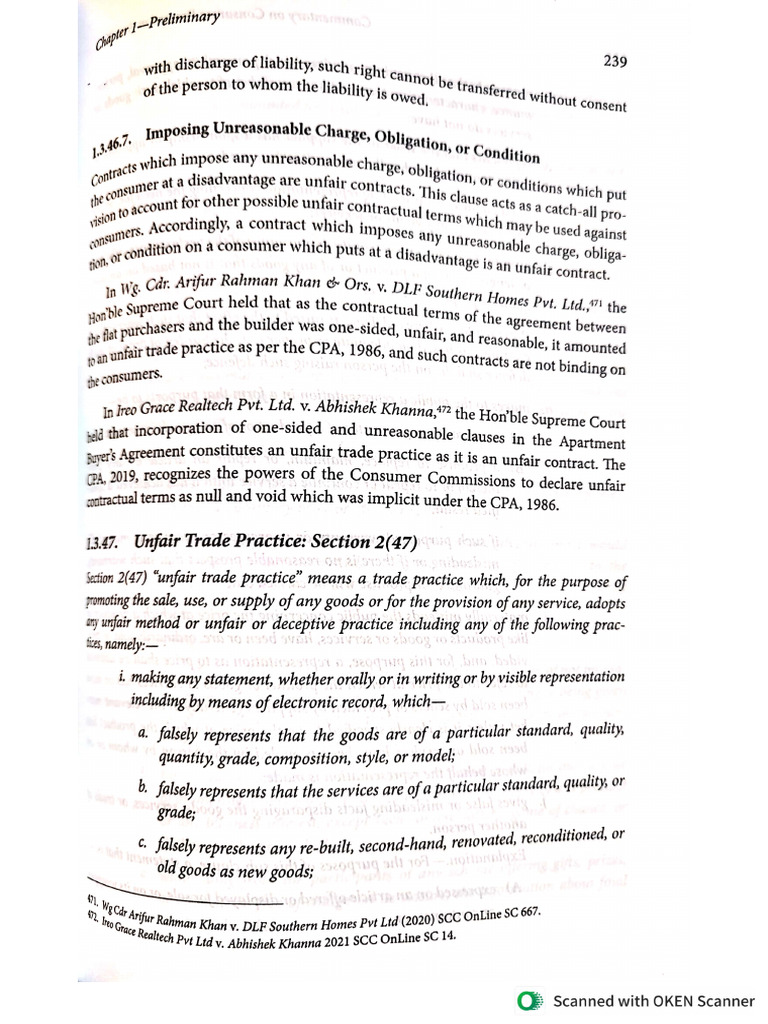 Book Unfair Trade Practices | PDF