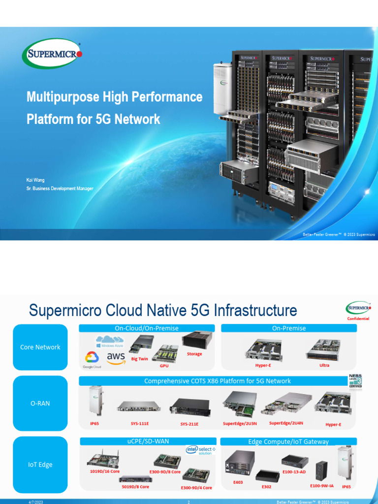 Supermicro 5G Solution 2023 | PDF | Cloud Computing | Artificial ...